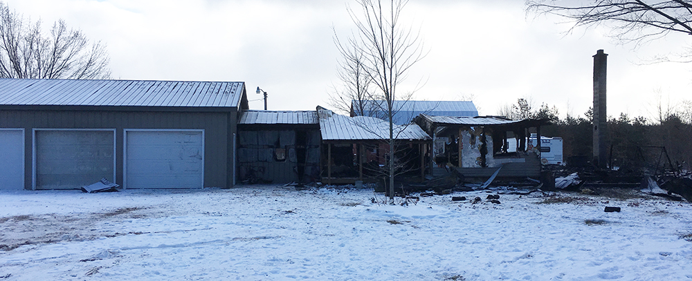 Fire destroys Colfax Twp. house. | OceanaCountyPress.com