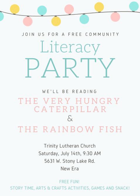 Community literacy party Saturday. | OceanaCountyPress.com