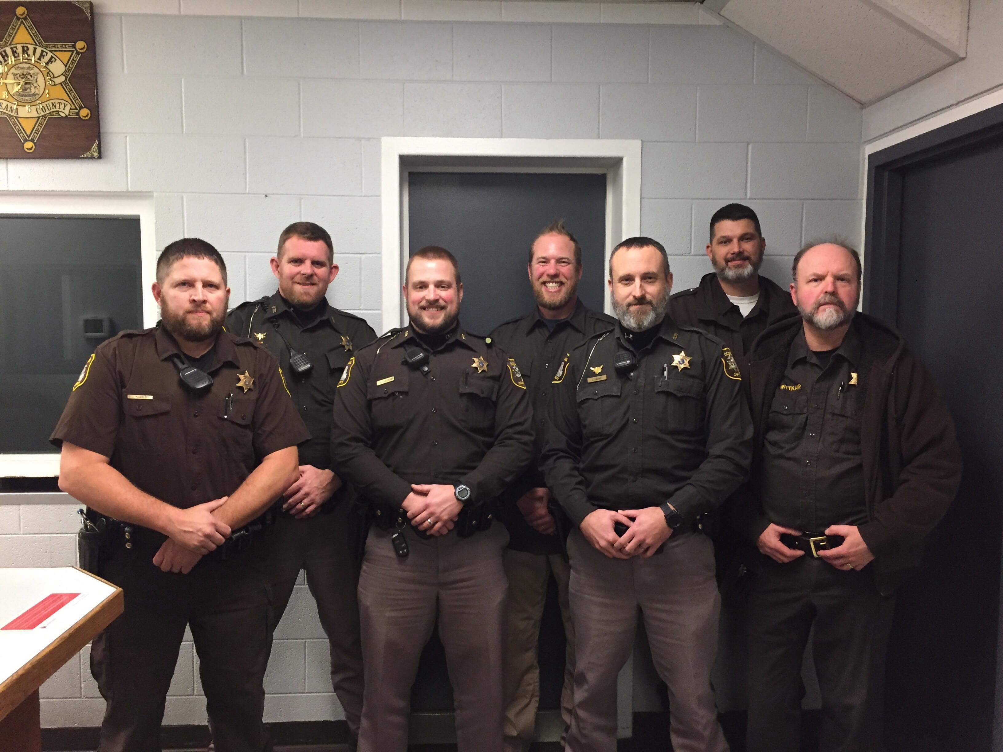 Officers grow beards to raise money for charity. | OceanaCountyPress.com