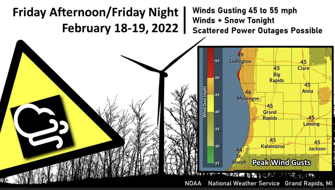 Wind gusts reaching 55 mph expected along the lakeshore ...