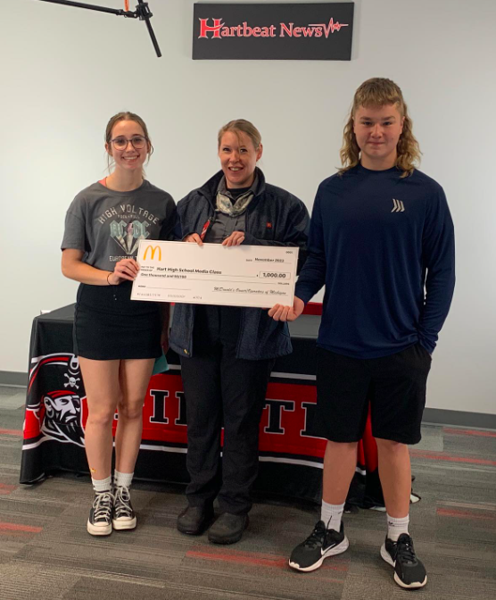 McDonald’s contributes $1,000 to Hart HS media class for sports camera ...