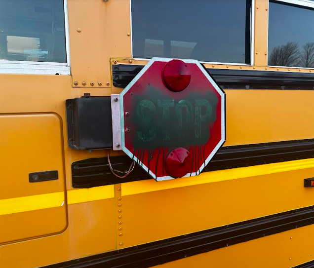 School buses spray painted with graffiti | OceanaCountyPress.com