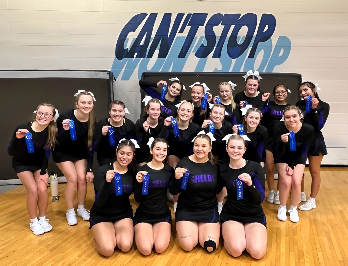 Varsity Competitive Cheer: Shelby wins first place at Mona Shores ...
